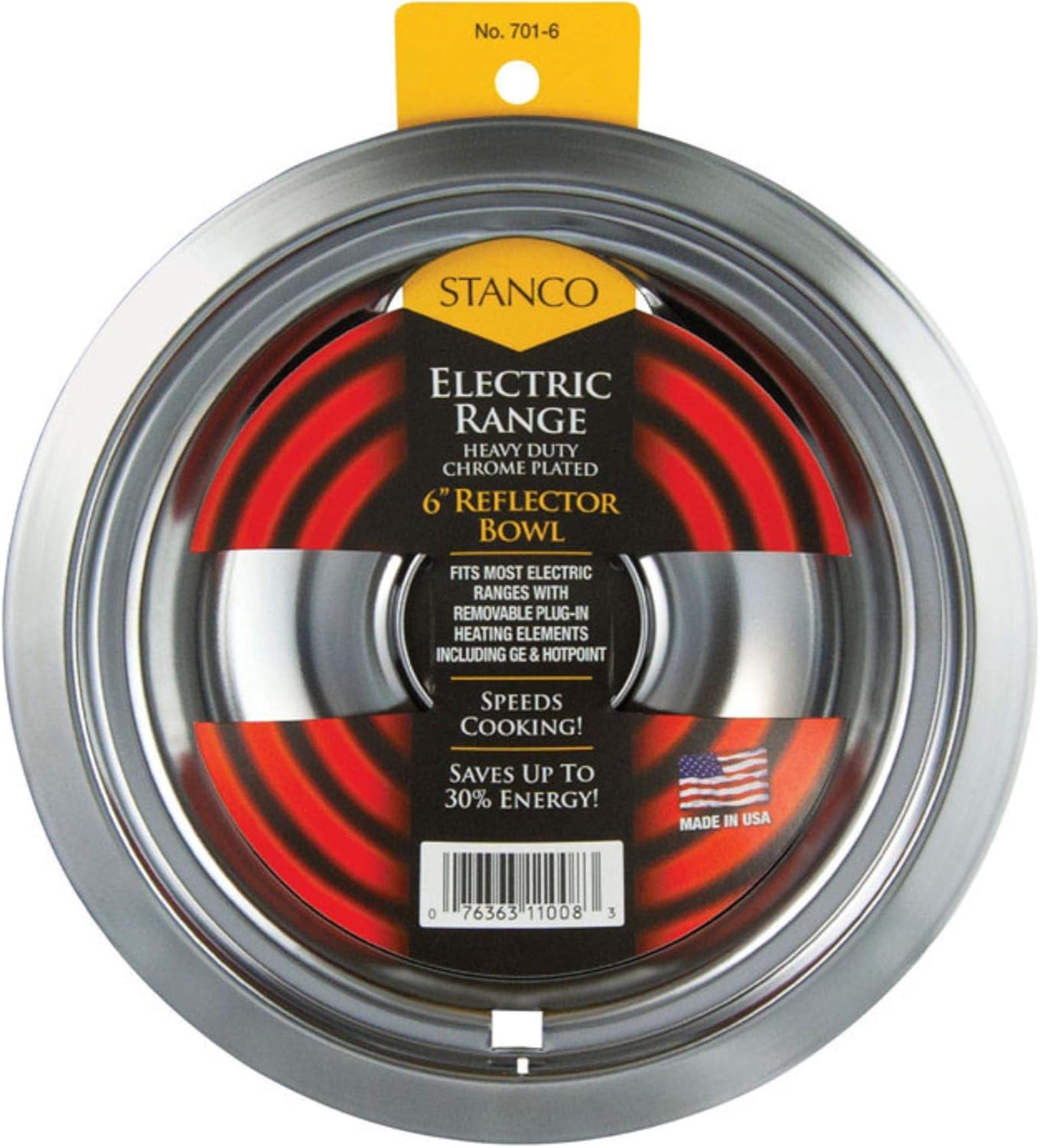 Amazon.com: STANCO METAL PROD 701-6 6" Chrome Reflector Bowl : Appliances