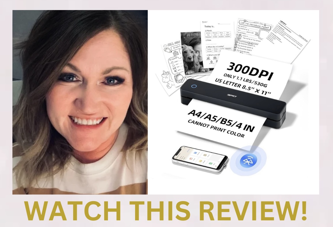 Watch A great thermal portable printer-no ink needed! on Amazon Live