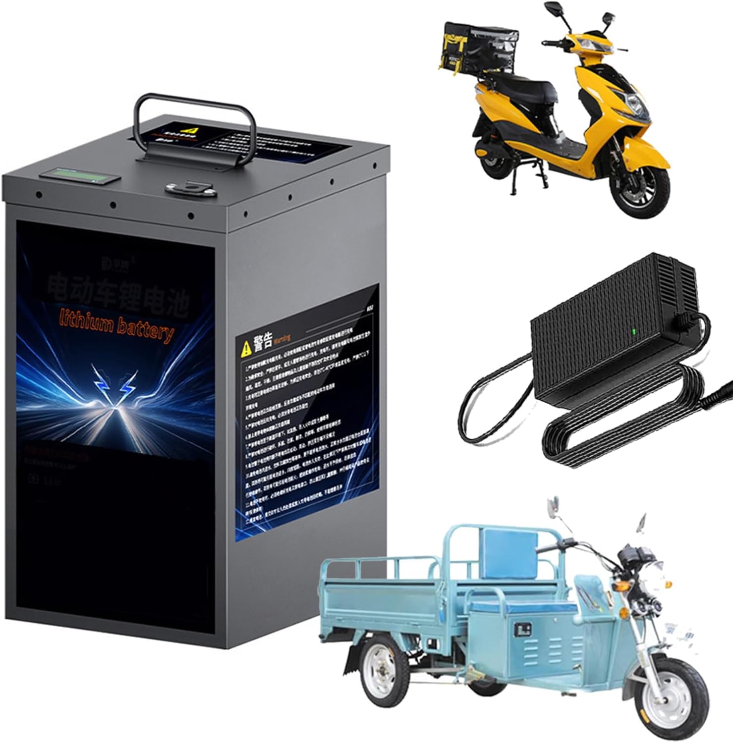 Amazon.com: HJGHY Electric Motorcycle 60V 32Ah 40Ah 55Ah 60Ah 65Ah 90Ah ...
