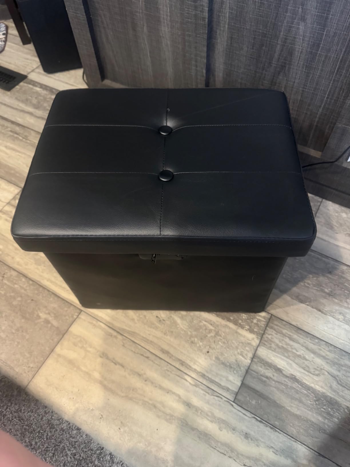Amazon.com: Storage Boxes with Lock,Fireproof Storage Ottoman with ...
