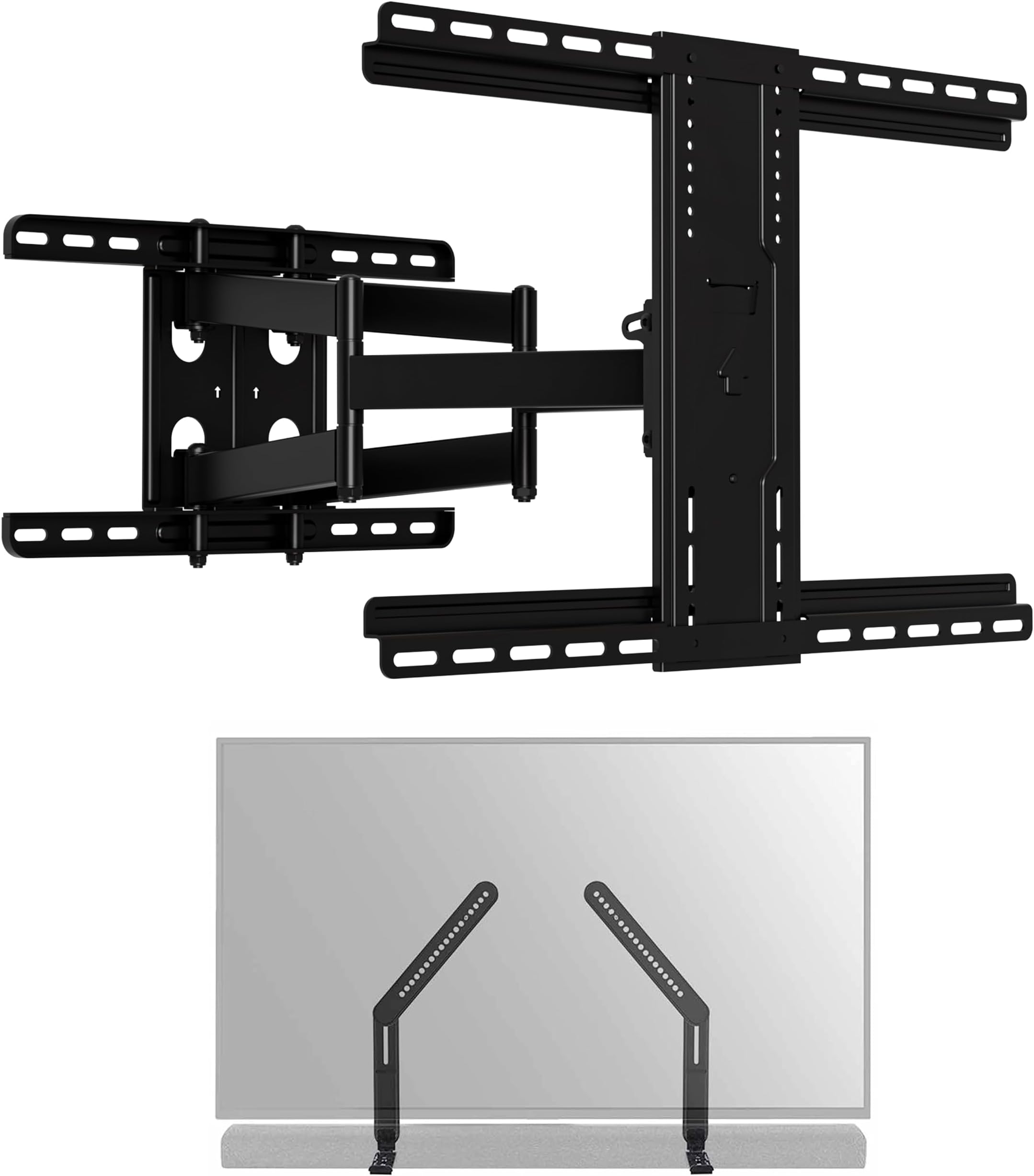 Amazon.com: SANUS Extra Large Full-Motion TV Wall Mount - Premium ...
