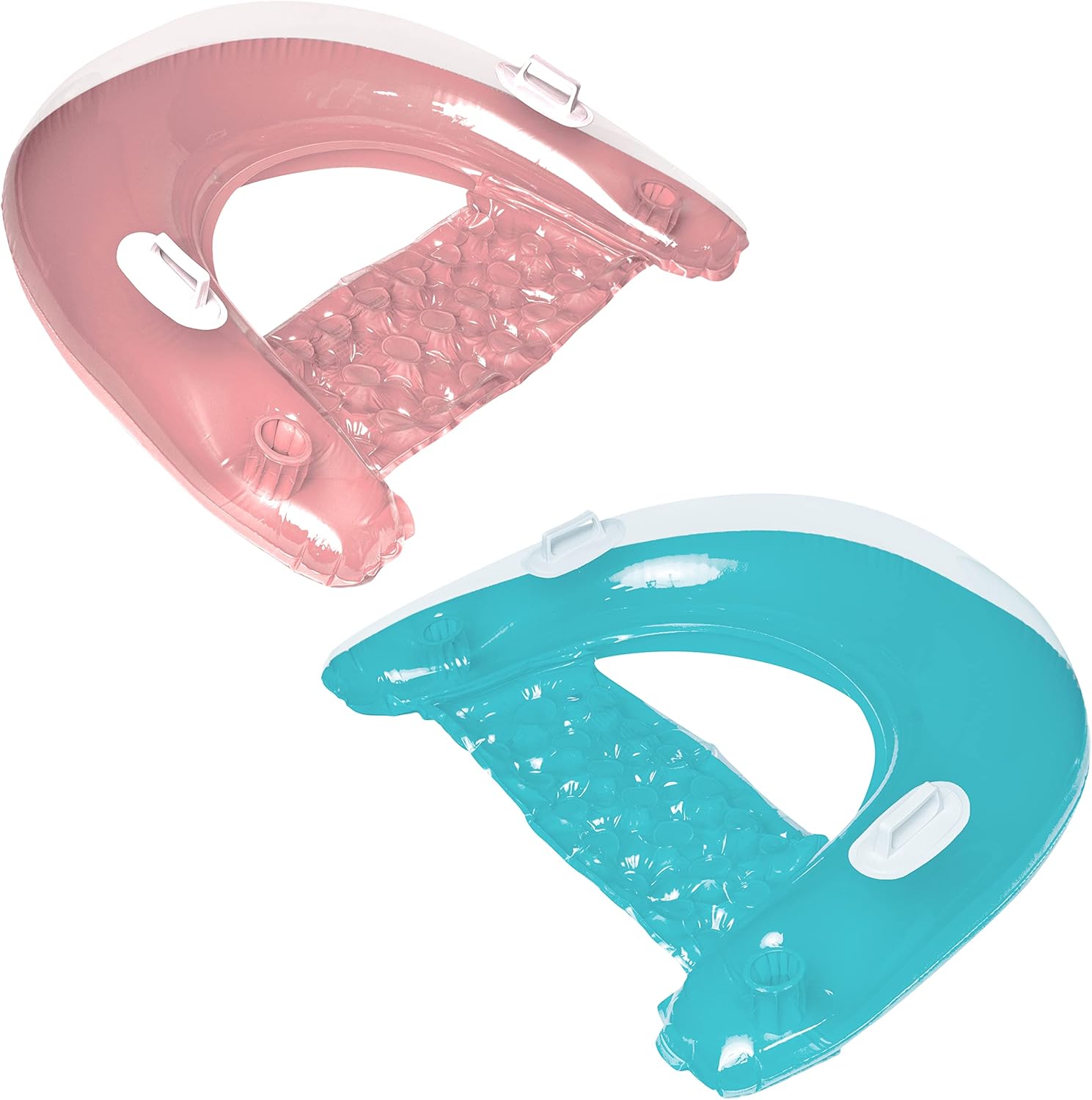 Amazon.com: Inflatable Pool Chair (2 Pack) Pool Floats Adult Size with ...