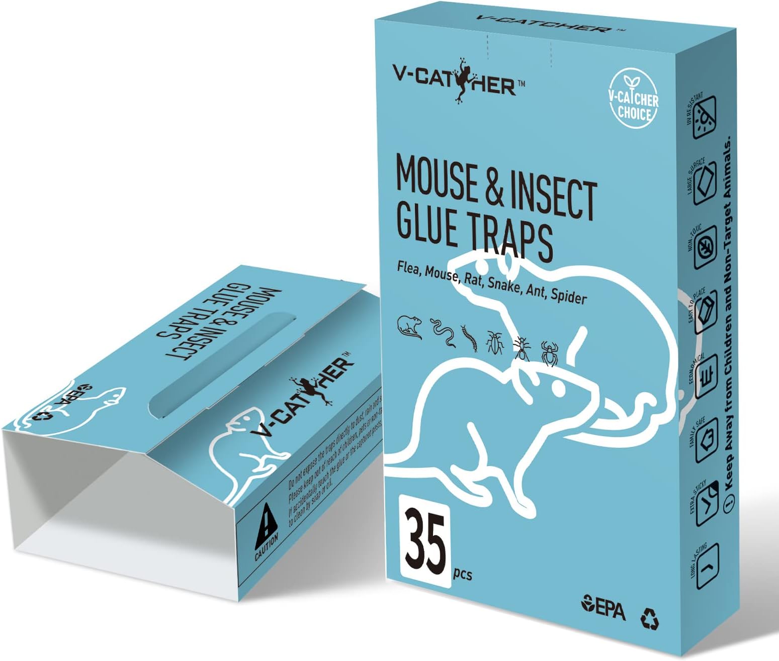 Amazon.com: Pest Glue Trap Indoor - 35 Boards Pre-Baited, Easy Simple ...