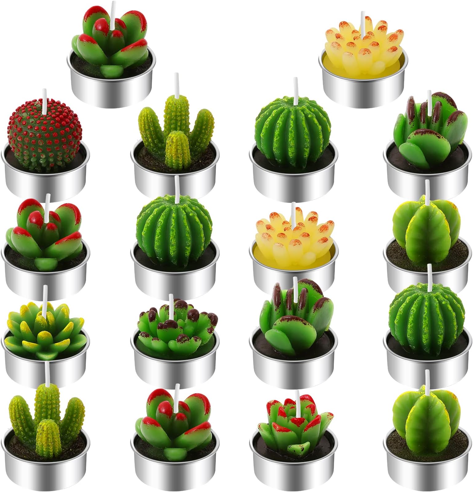Amazon.com: Blcculi Succulent Candle Gift Box (18 Pcs), Decorative ...