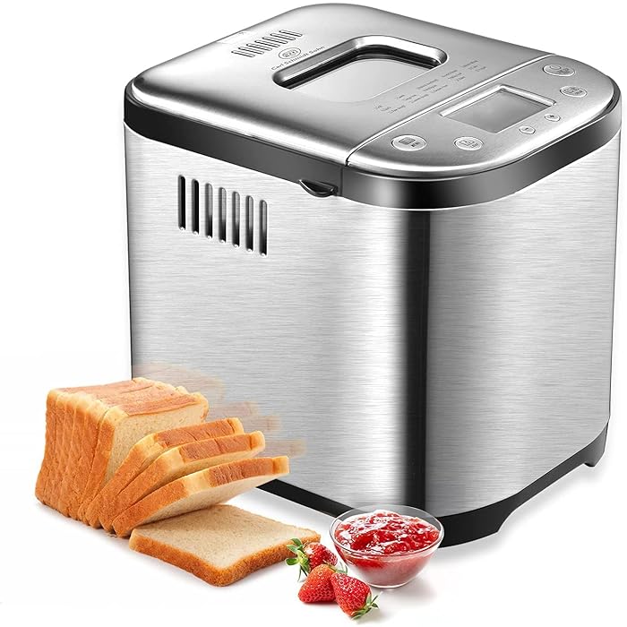 Buy Bread Maker Machine - CSS Stainless Steel Bread Maker, 2LB, 15in1 Programmable Bread Maker ...