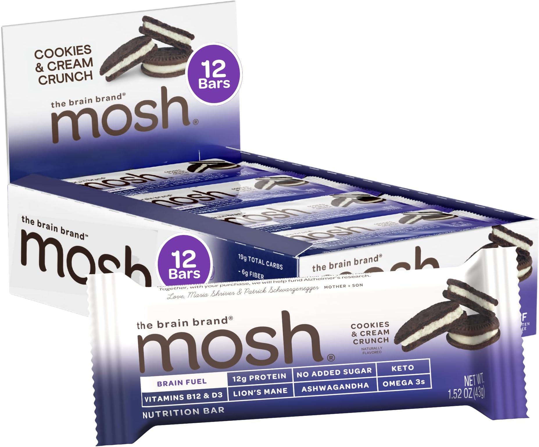 Amazon.com : MOSH Chocolate Lovers Pack - Cookie Dough Crunch Protein ...