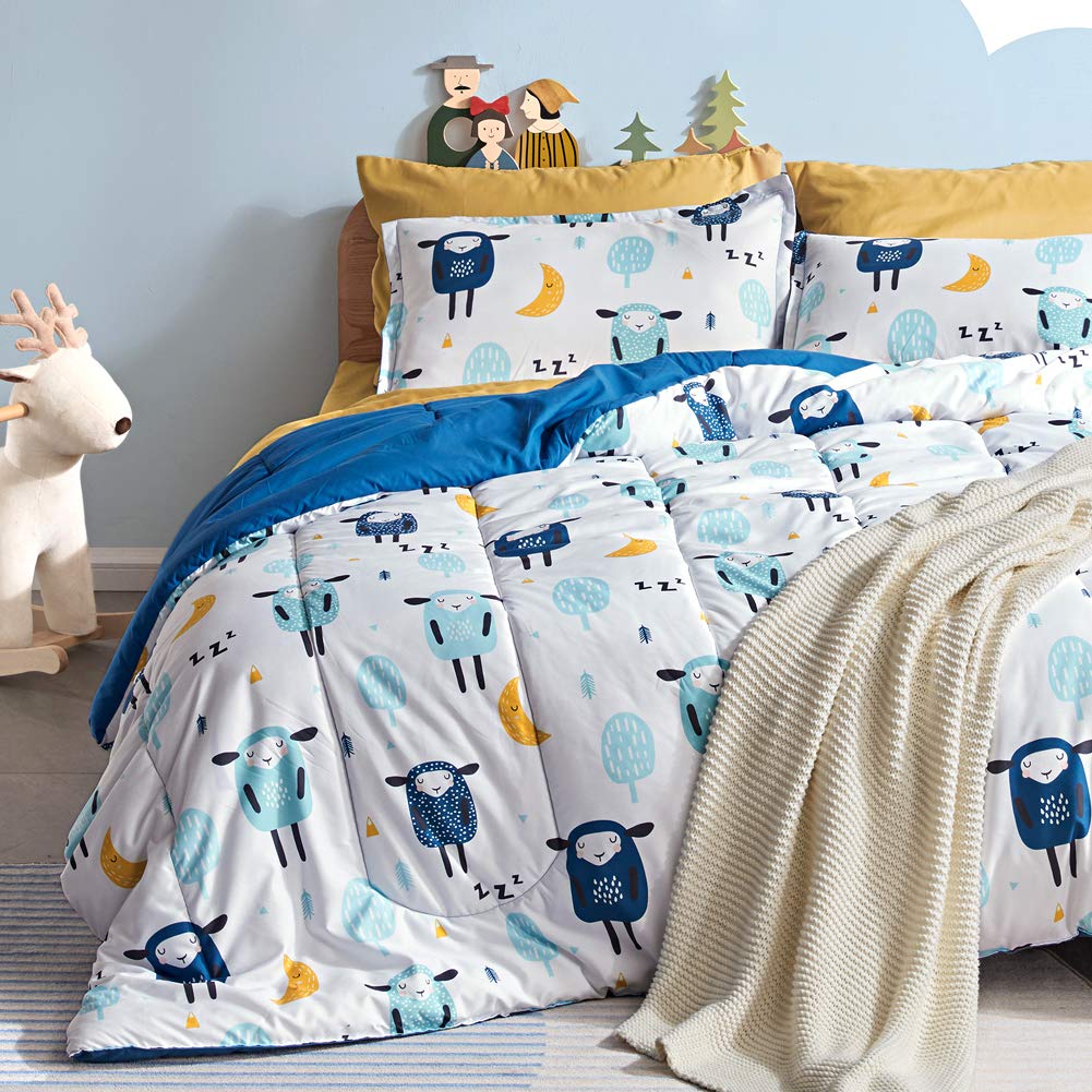 Amazon.com: SLEEP ZONE Kids Bedding Comforter Set Full/Queen Size ...