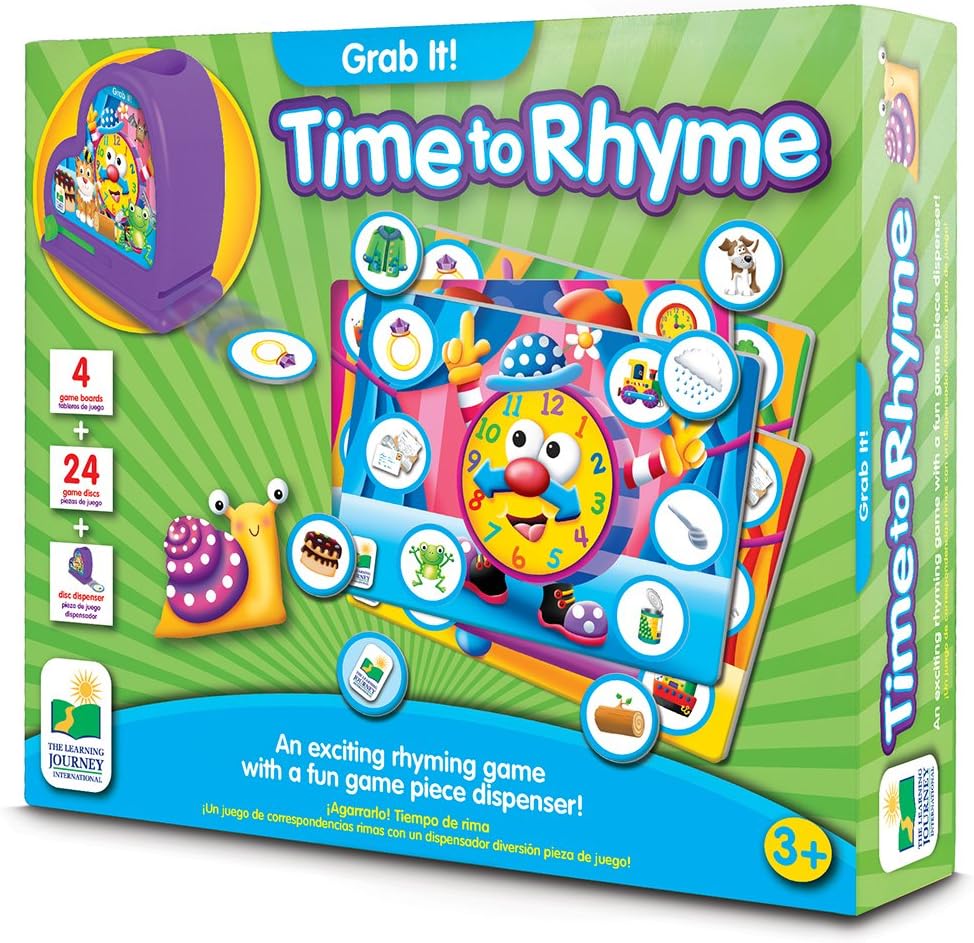 The Learning Journey Grab It Time To Rhyme Board Game - 3 Years & Above ...