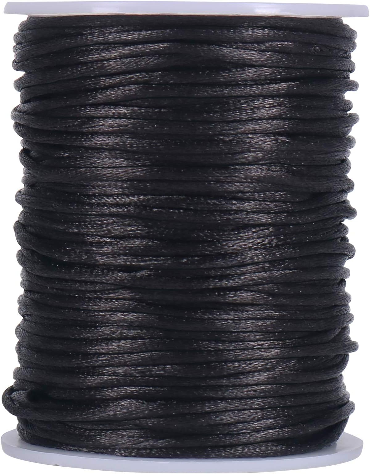Amazon.com: 2 mm x 330 Feet Satin Nylon Cord, Silky Smooth Nylon String ...