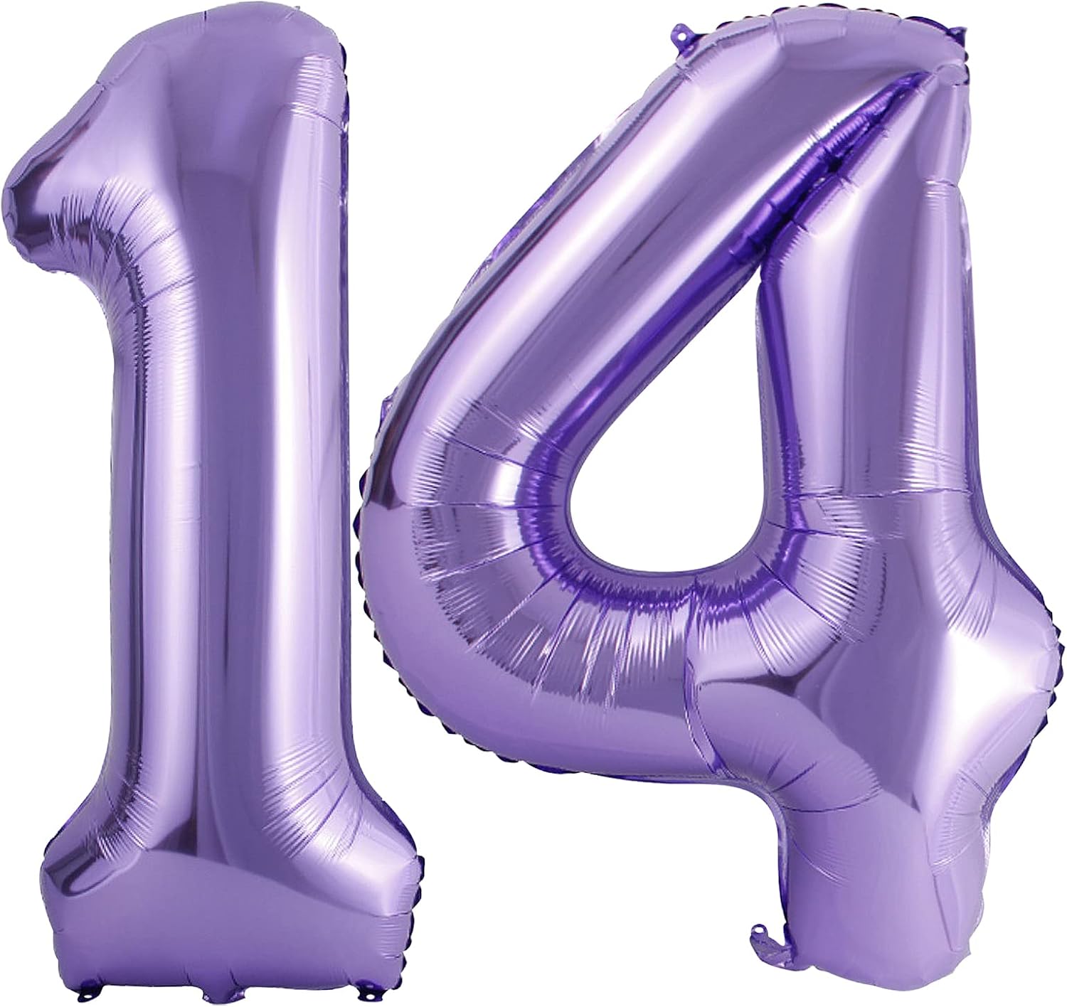 Amazon.com: 40 Inch Number Balloons 14, Purple Helium Foil Number 14 ...