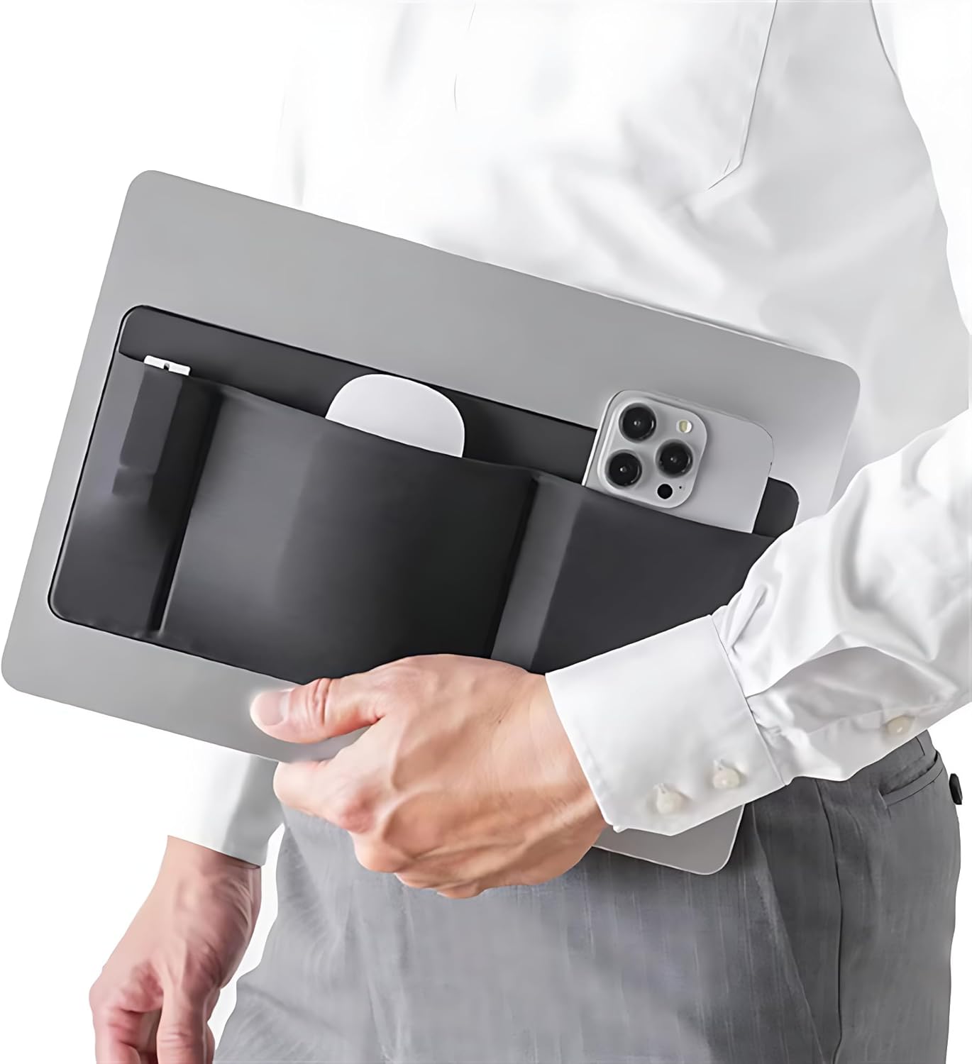 Amazon.com: AMOZIFY 3-Pocket Organizer, mouse holder for laptop stick ...