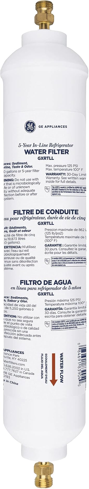 Amazon.com: GE Appliances GXRTLL 5-Year in-LINE Filtration System Water ...