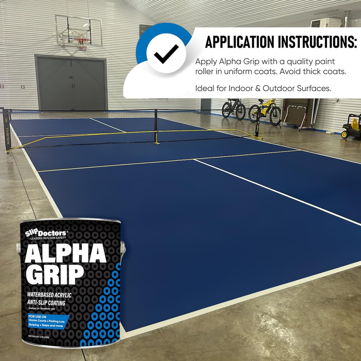 Snapklik.com : Alpha Grip Pickleball Court Paint For Concrete, Asphalt ...