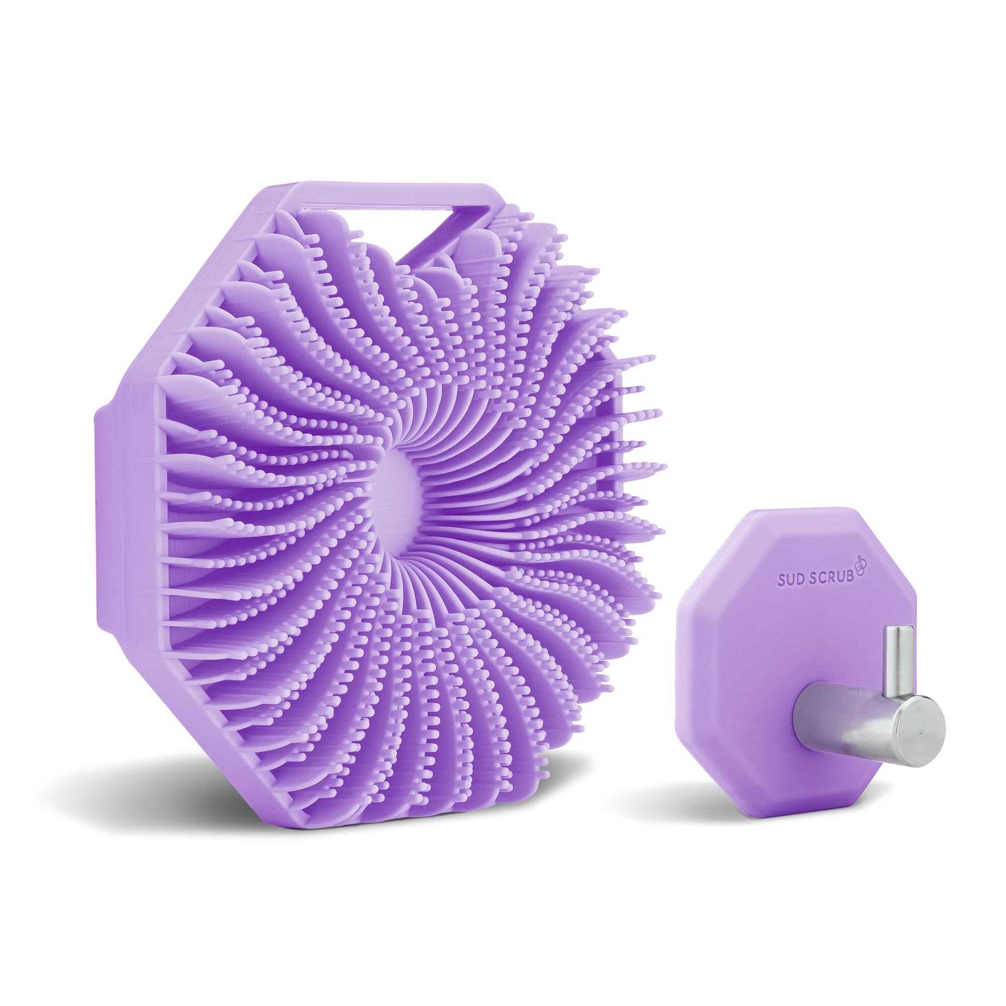 Amazon.com : Sud Scrub® Body Scrubber + Shower Hook Set (Purple ...