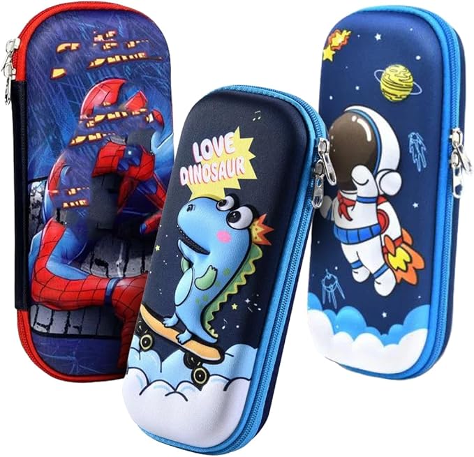 1 piece Hard Shell Pencil Case for Kids – Cute 3D Cartoon Design ...
