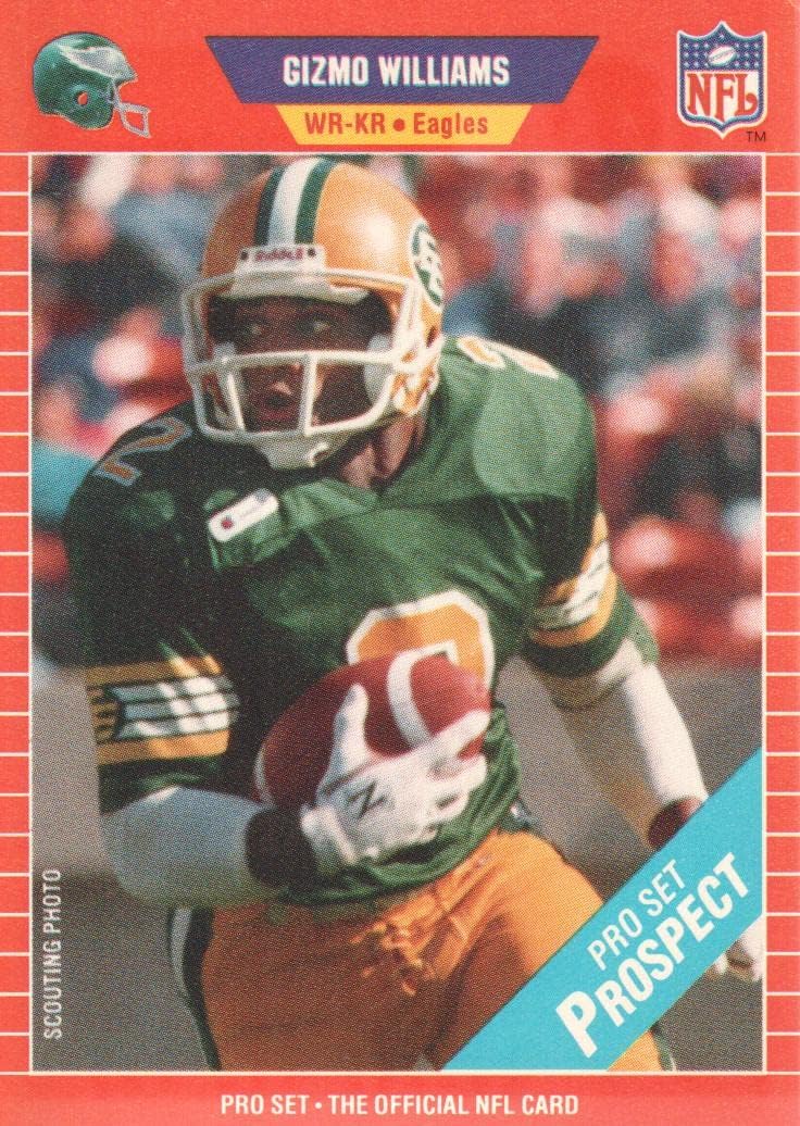 Amazon.com: 1989 Pro Set Football #535C Gizmo Williams RC (With ...