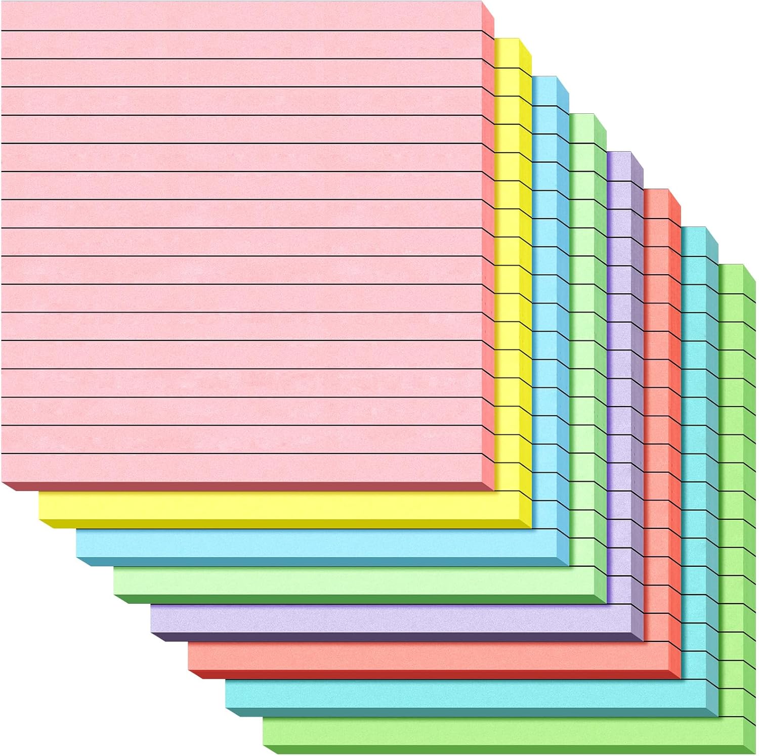 Amazon.com : Qeeenar 8 Pads Big Sticky Notes 11 x 11 Inch Lined Jumbo ...