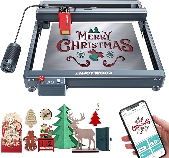 EnJOYWOOD E20 Laser Engraver, 130 W Laser Engraving Machine with Air ...