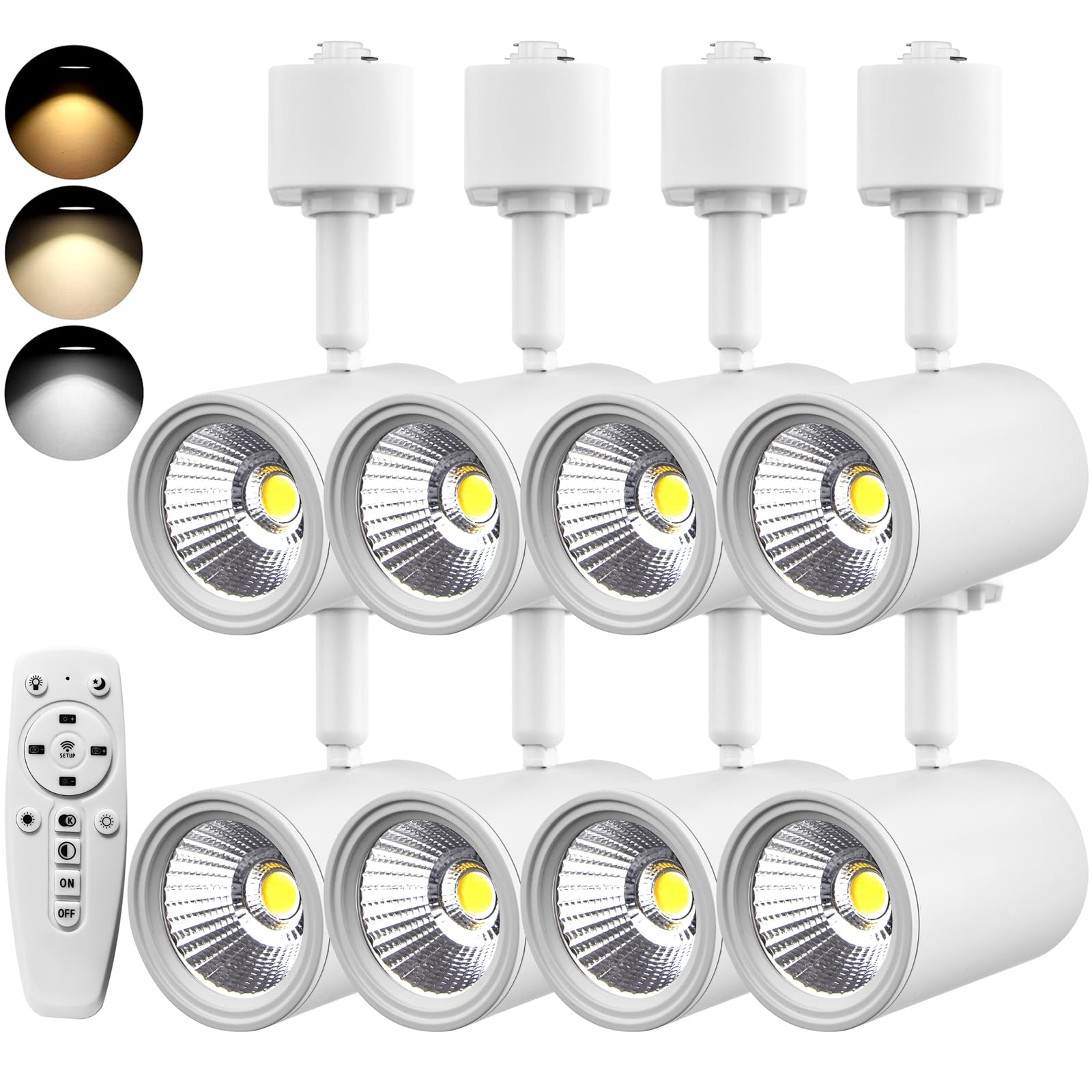 AOAXL 10W H Type Track Lighting Heads Can fine Control 2700K-6500K ...