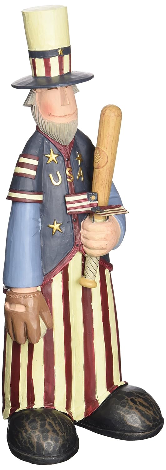 Buy Williraye Mom, America Jr Uncle Sam Baseball Player Figurine Online ...