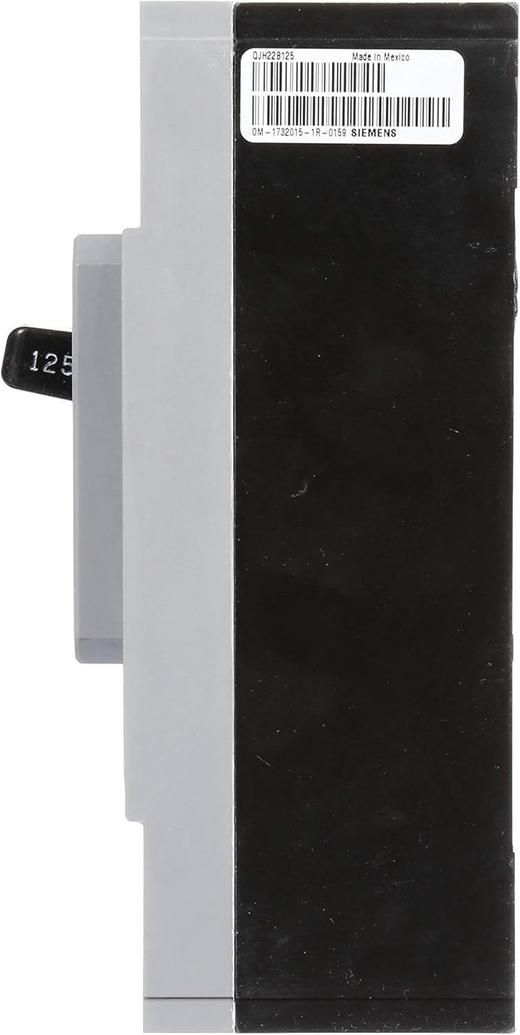 Siemens QJH22B125 125-Amp Three Pole 240-Volt 22KAIC Breaker ...