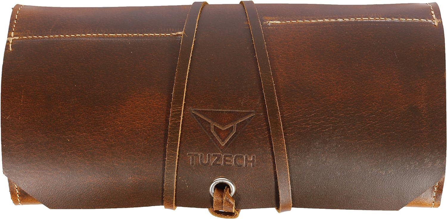 Tuzech Leather Tool Roll Up Tool Kit Pouch - Leather Tools/Cutlery ...