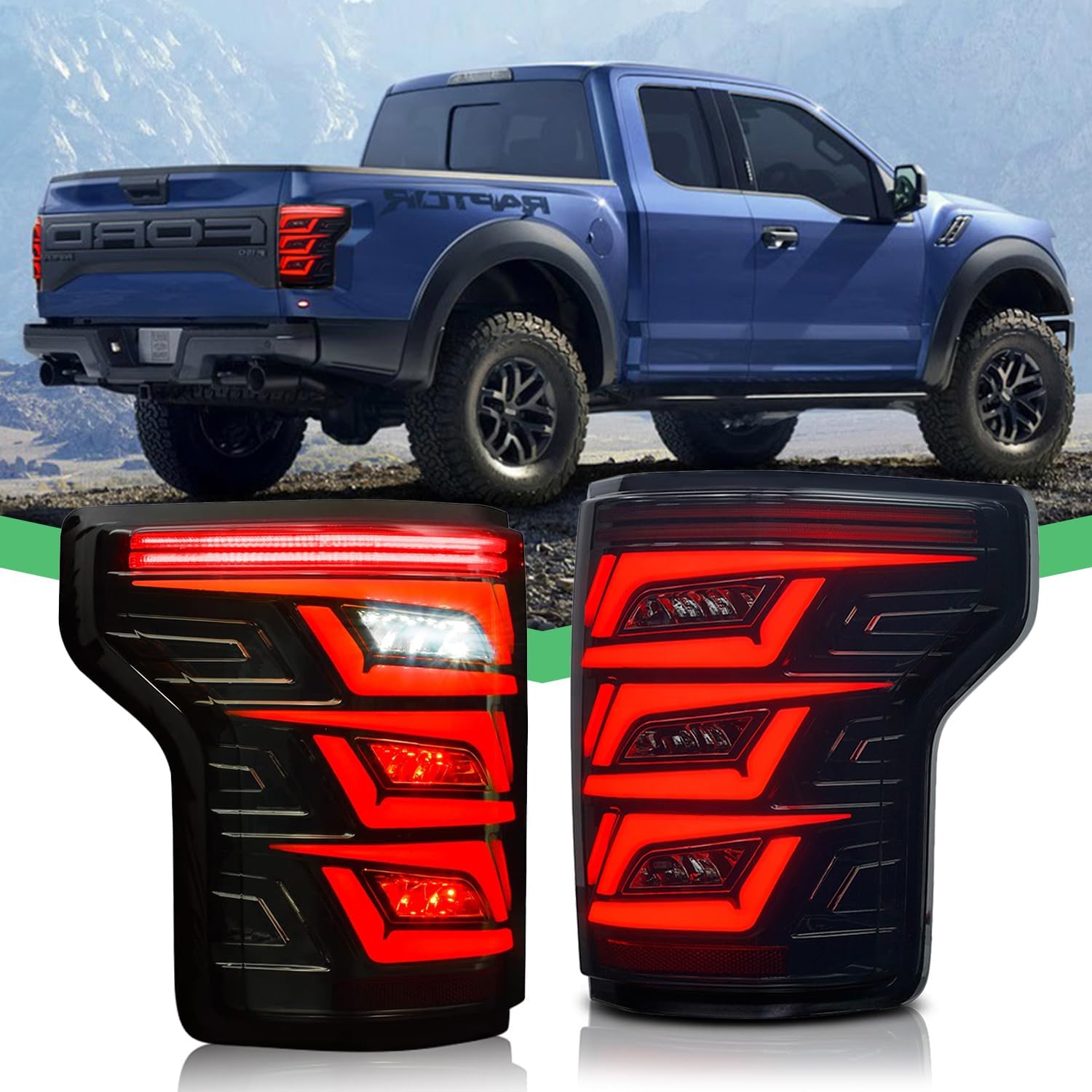 Amazon.com: LED Tail Lights for Ford F150 2015-2019 Pickup Ford F-150 ...
