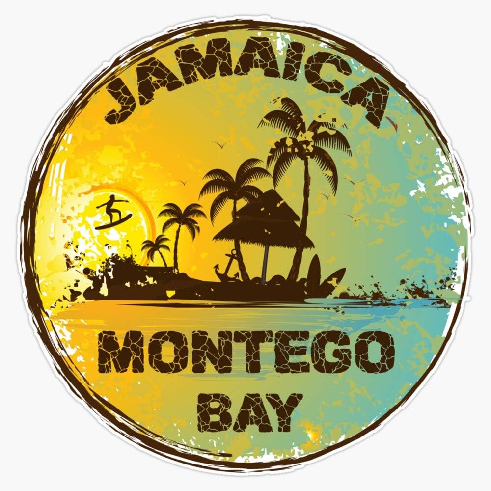 Amazon.com: Jamaica Jamaican Vinyl Sticker Decal Travel 5" : Sports ...