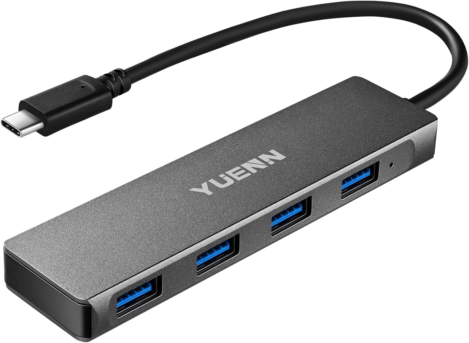 Amazon.com: YUENN USB-C Metal 4-Port HUB, 4X USB 3.0 Port USB-A Devices ...