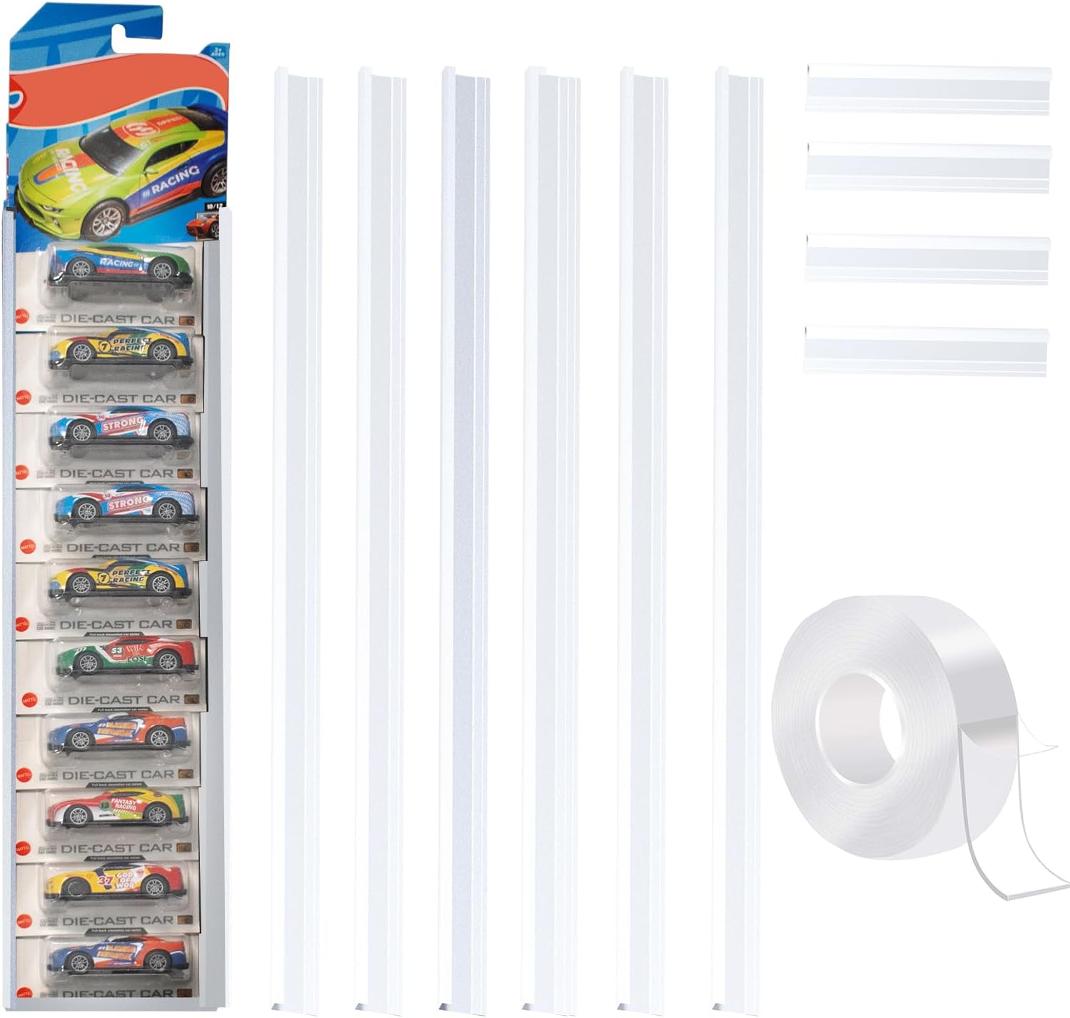 Amazon.com: 10pcs Model Car Display Case Wall Mount Holds Up to 100 ...