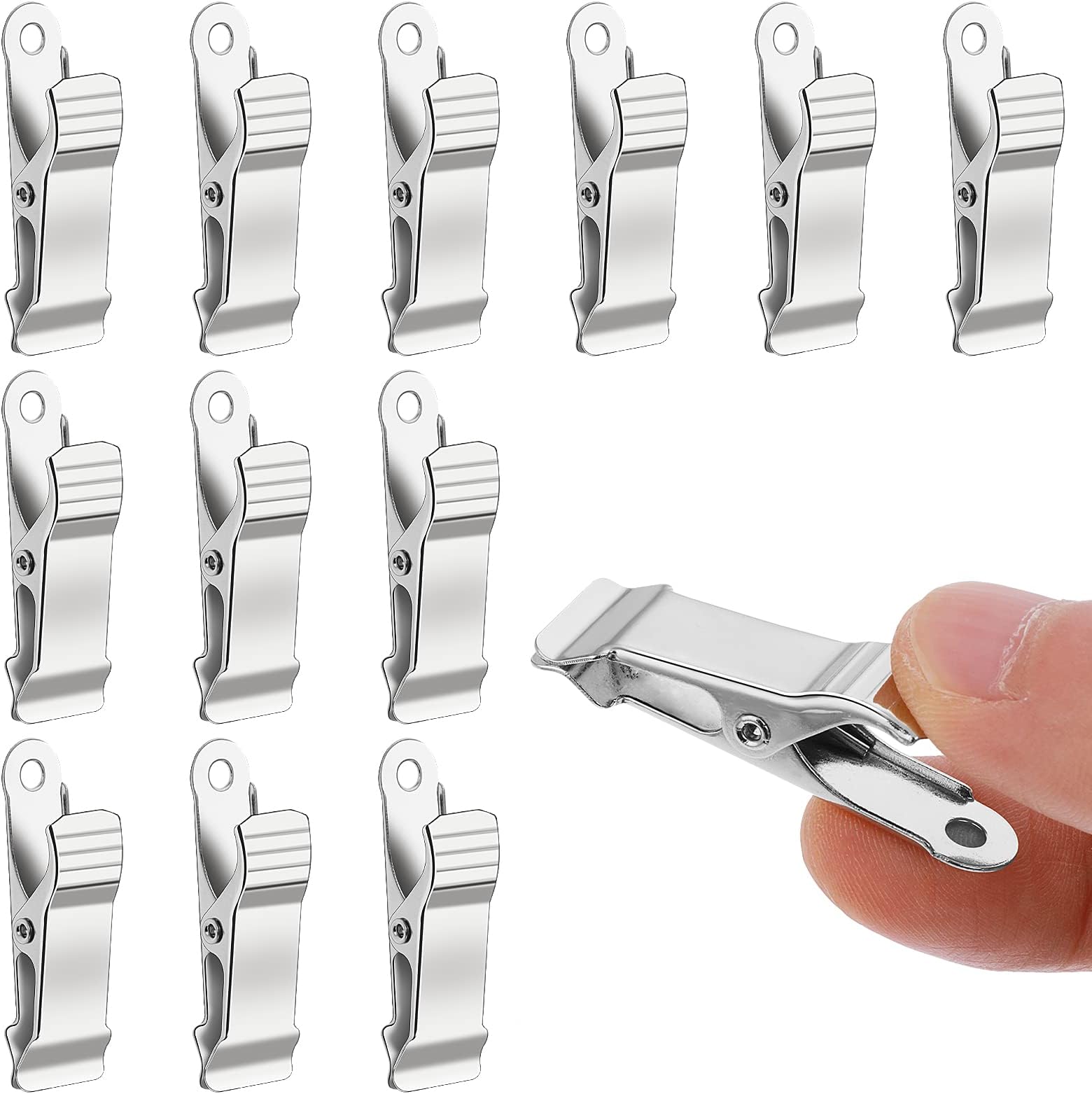Grevosea 12 PCS Metal Mini Clips Small Sturdy Spring Clips Row Cover ...