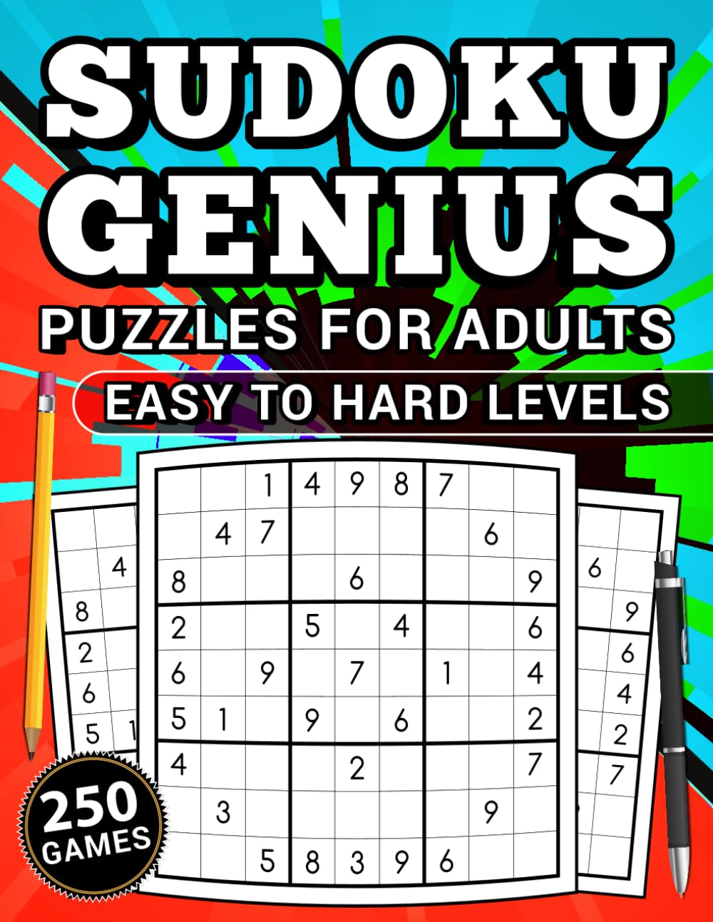Amazon | “Sudoku Genius: Ultimate Sudoku Puzzle Book for Adults - Easy ...