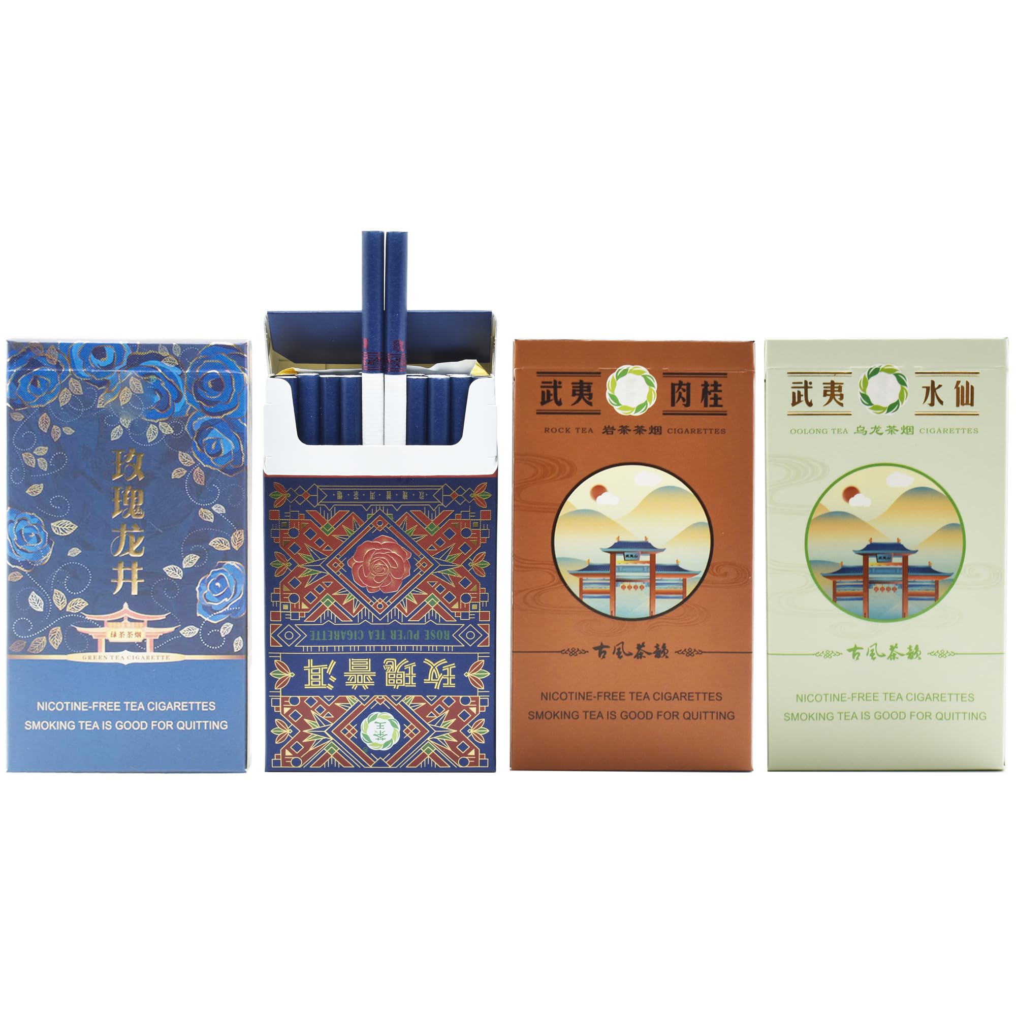 Amazon.com: Herbal Cigarettes, Tobacco Free, Nicotine Free, 4 Packs-80 ...