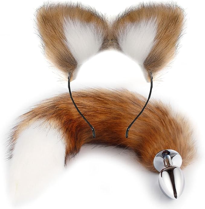 Amazon.com: Anal Plug Butt Plug, 2Pcs/Set Sex Fox Tail Anales Plug Toys ...