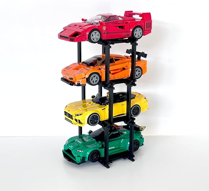 The Good Idea | 4 Vehicles Display Stand for Lego Speed Champions Cars ...