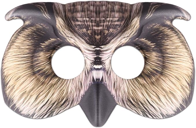 Amazon.com: Hosfairy 1Pcs Owl Mask Halloween Bird Mask Half Face Owl ...