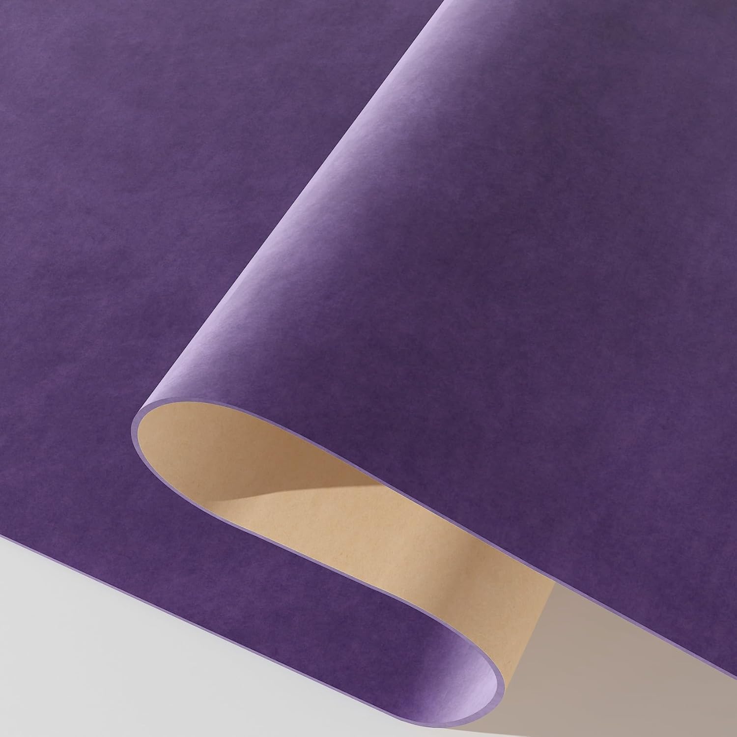 Decotalk Purple Velvet Peel and Stick Wallpaper Purple Felt Fabric ...