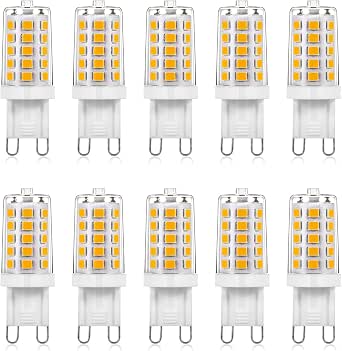 Joutameili 10 Pack G9 LED Bulb Soft Warm White 2700K 4W Equivalent 40 ...