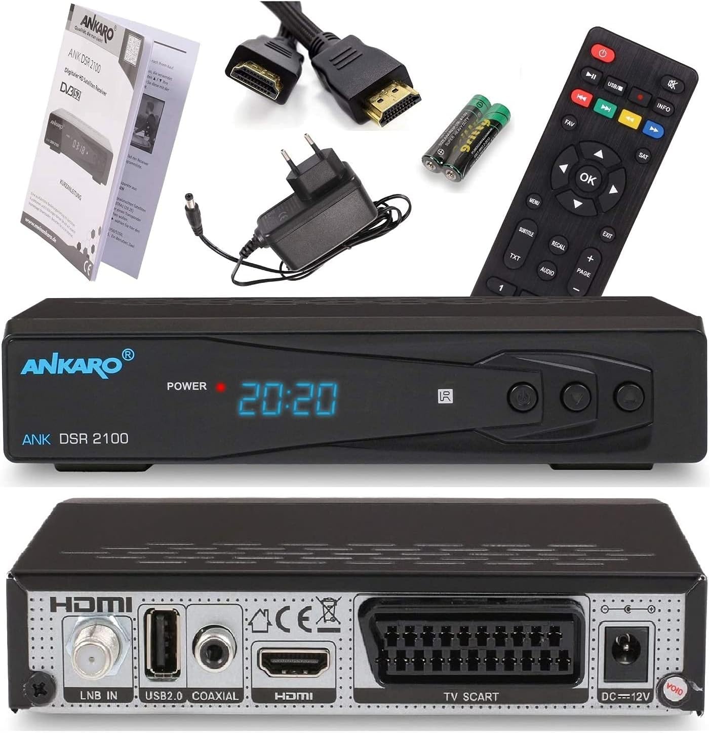 TechniSat HD-S 223 DVR - Kompakter HD-Satelliten Receiver mit USB ...