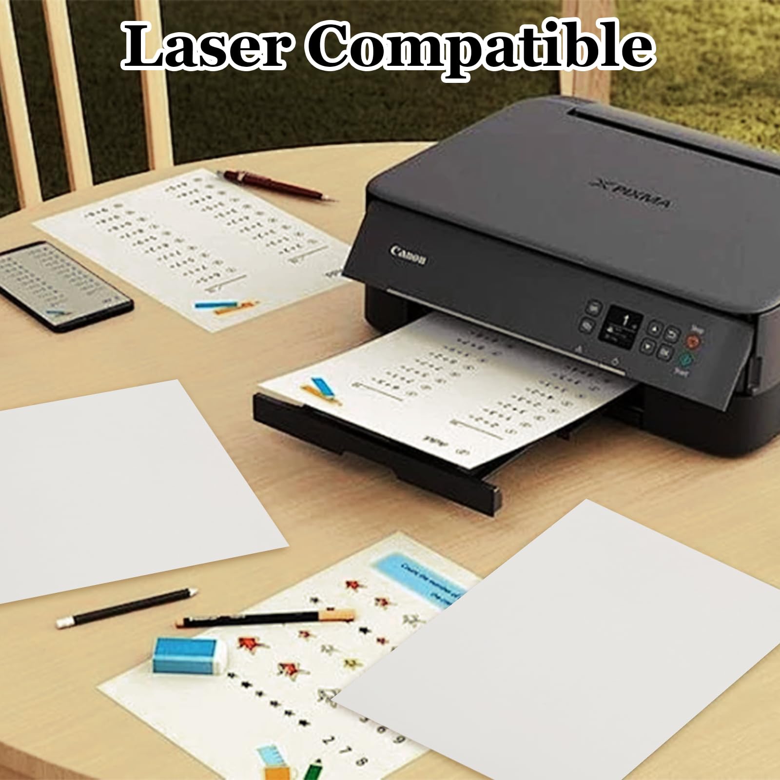 Snapklik.com : 100 Sheets White Cardstock - 11x17, Heavyweight, 110 Lb ...