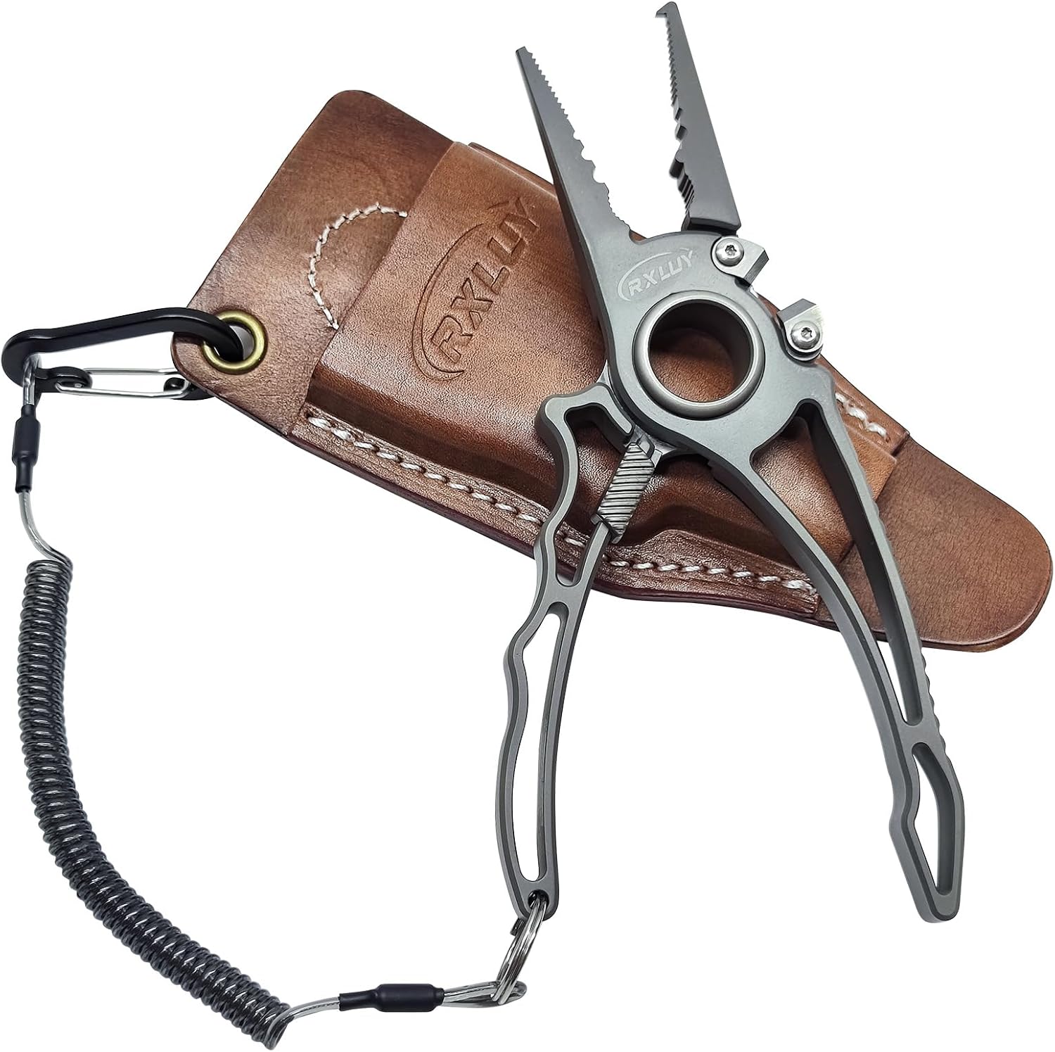 RXLUY Titanium Fishing Pliers, Premium Saltwater Fishing Gear, Tungsten ...