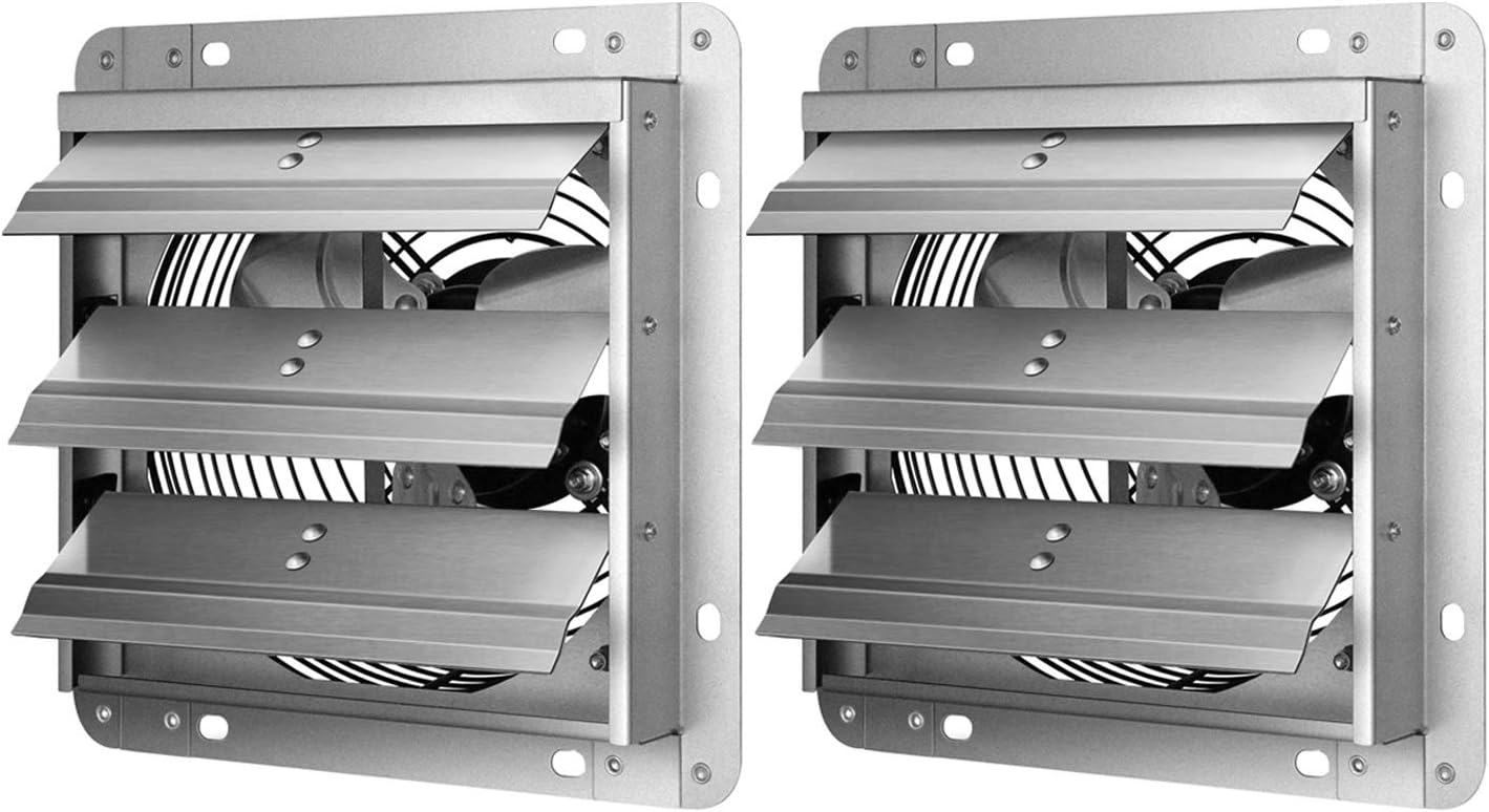 Amazon.com: iPower 7 Inch Shutter Exhaust Fan Aluminum,High Speed,2 ...