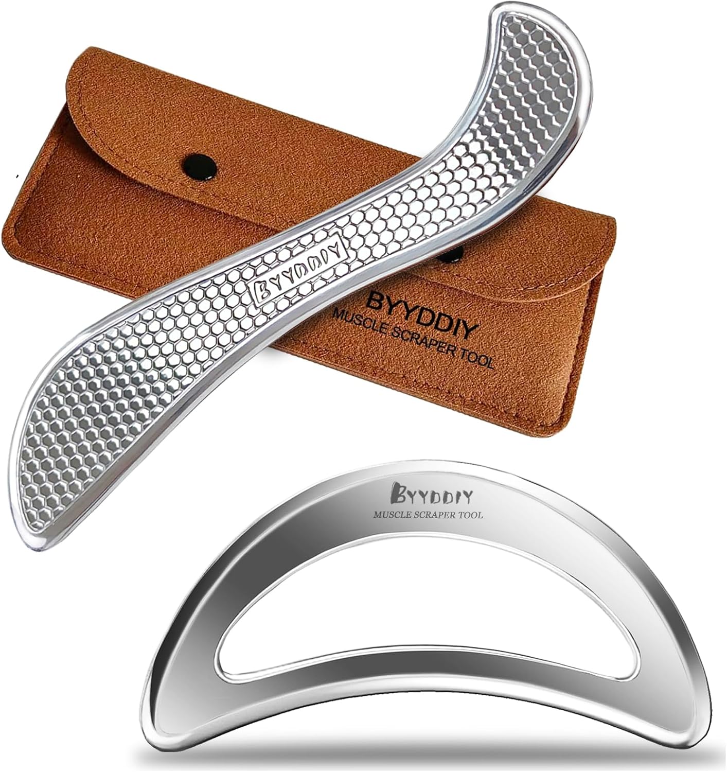 Amazon.com: BYYDDIY Stainless Steel Muscle Scraper Tools Set,Scraping ...