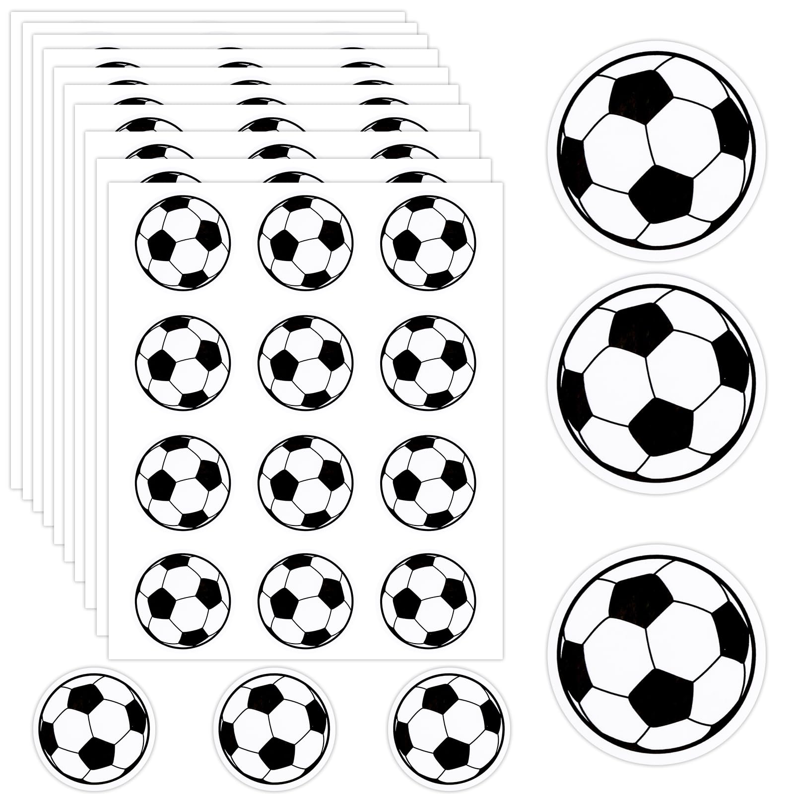 Amazon.com: 120pcs Soccer Stickers, Vinyl Football Lovers Sticky Labels ...