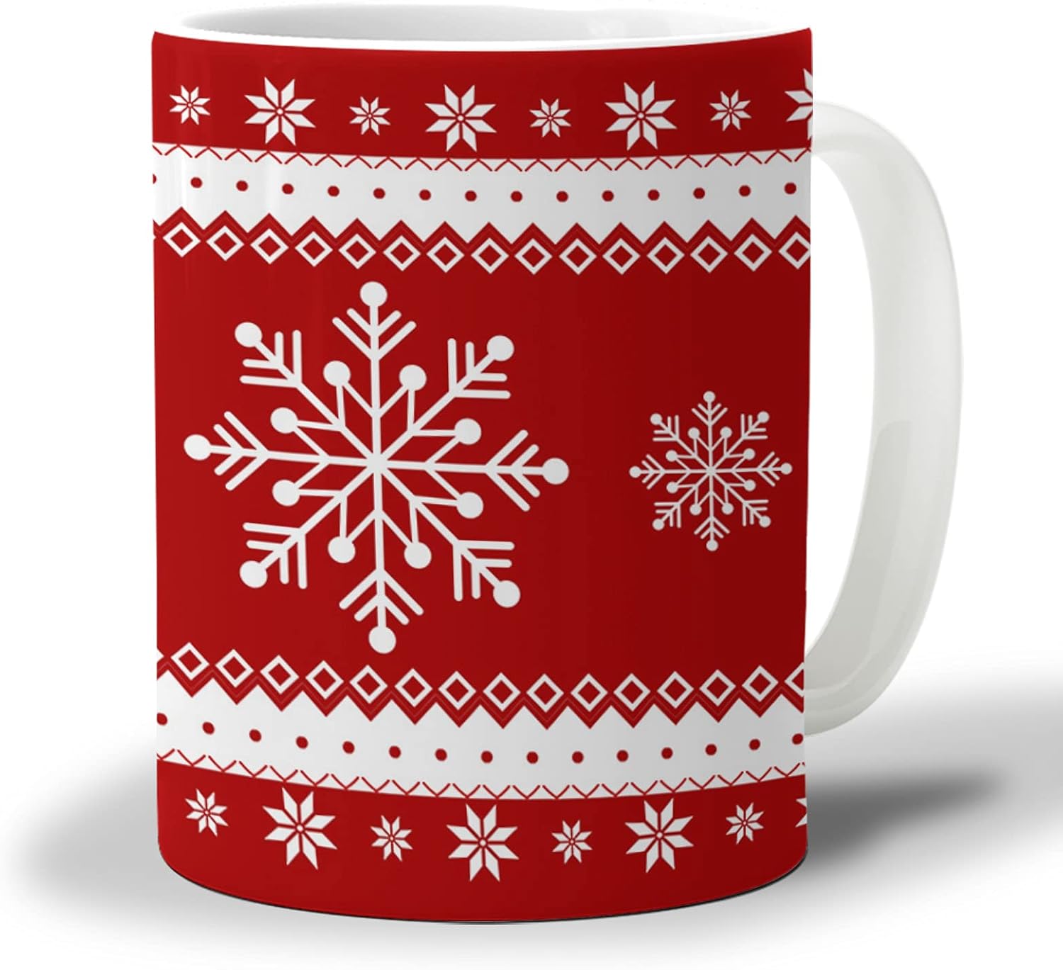 Amazon.com: Snowflakes Ceramics Coffee Mugs, 12 oz Porcelain Coffee Mug ...