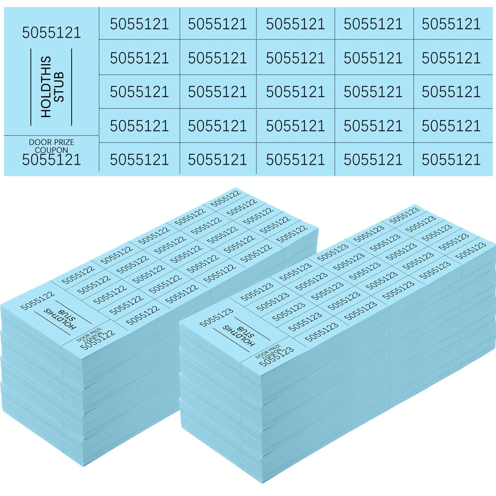 Snapklik.com : Kosiz 1000 Sheets 25 Bid Raffle Ticket Numbers Auction ...