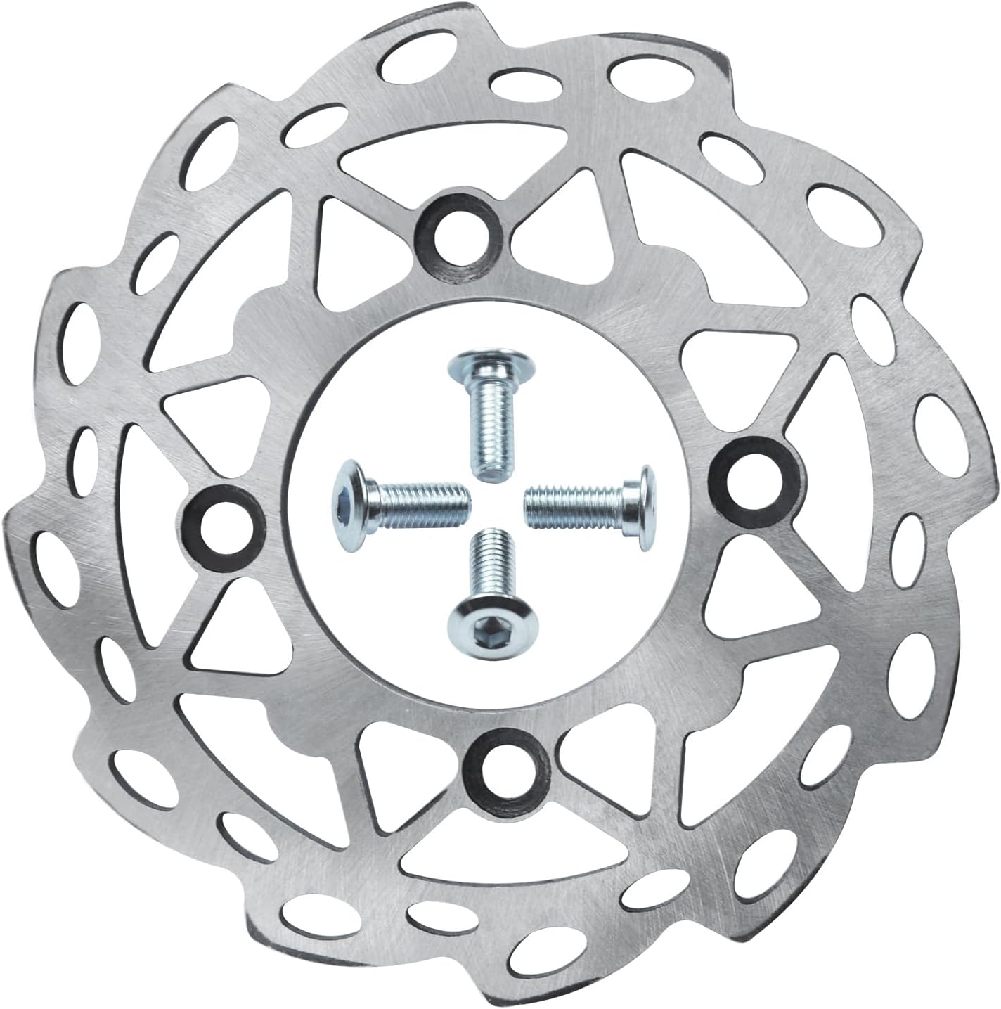 Amazon.com: HOLATO 190mm 7.48'' Rear Brake Disc Rotor Plate for 50cc ...