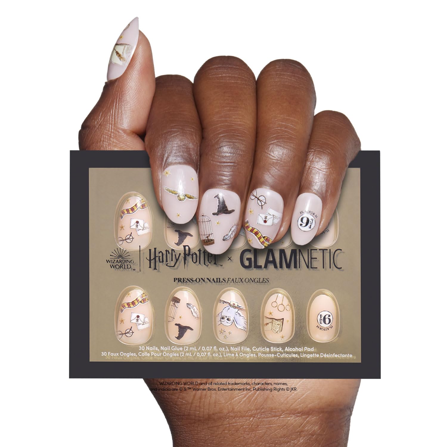 Amazon.com: Harry Potter™ x Glamnetic Press On Nails - Hogwarts™ | Semi ...