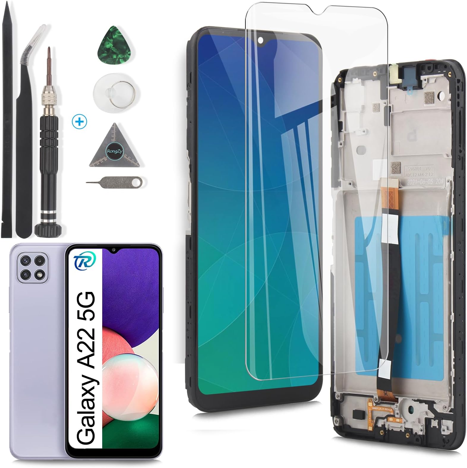 RongZy Écran LCD Compatible avec Samsung Galaxy A13 4G A135F A137F ...