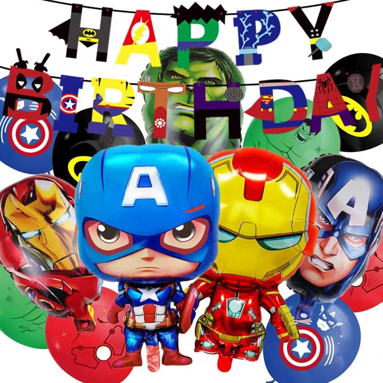 Amazon.com: 22PCS Party Balloons Set for Superhero Birthday Party ...